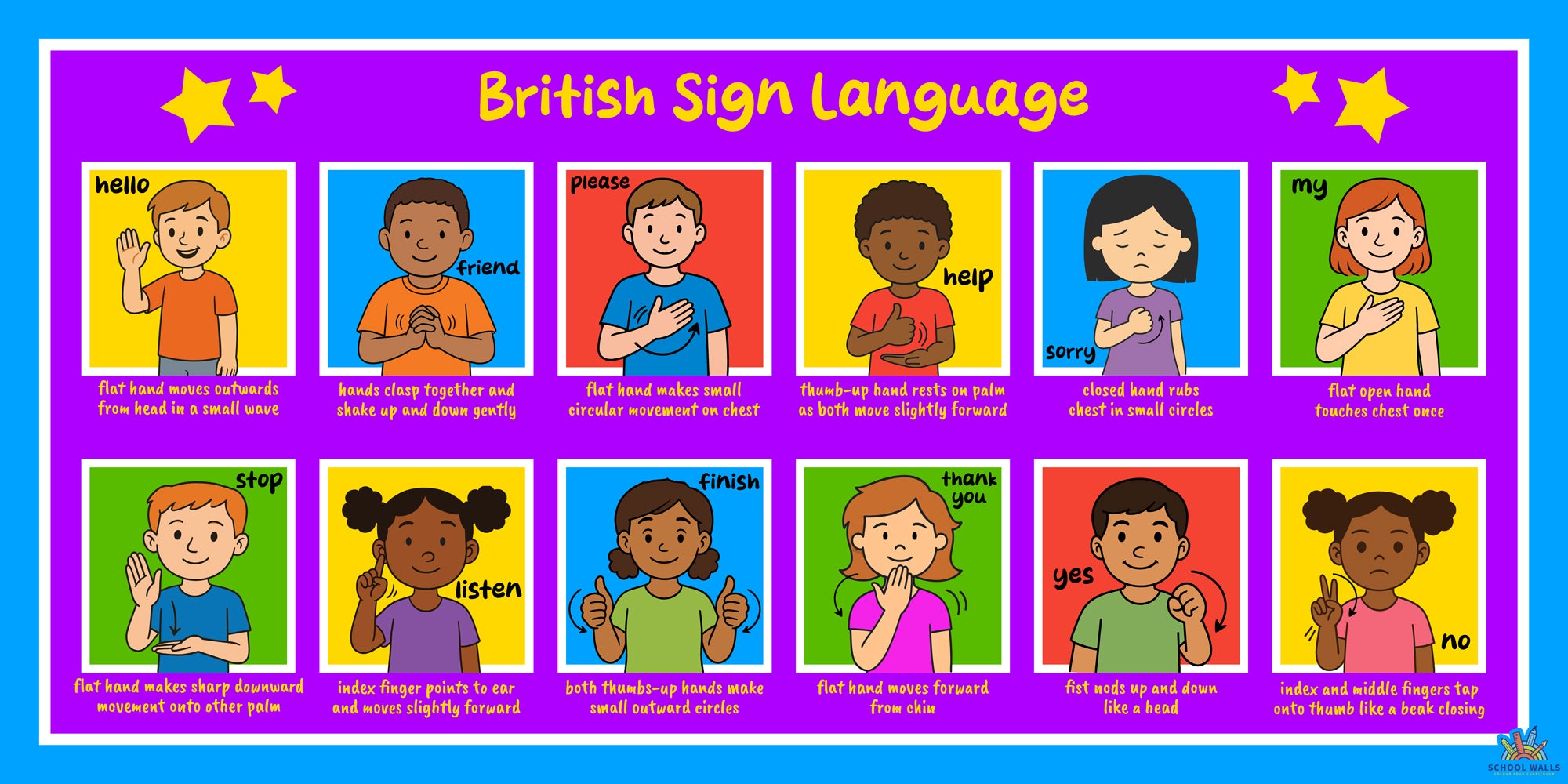 British Sign Language - BSL Learning Board for Primary Schools – School ...