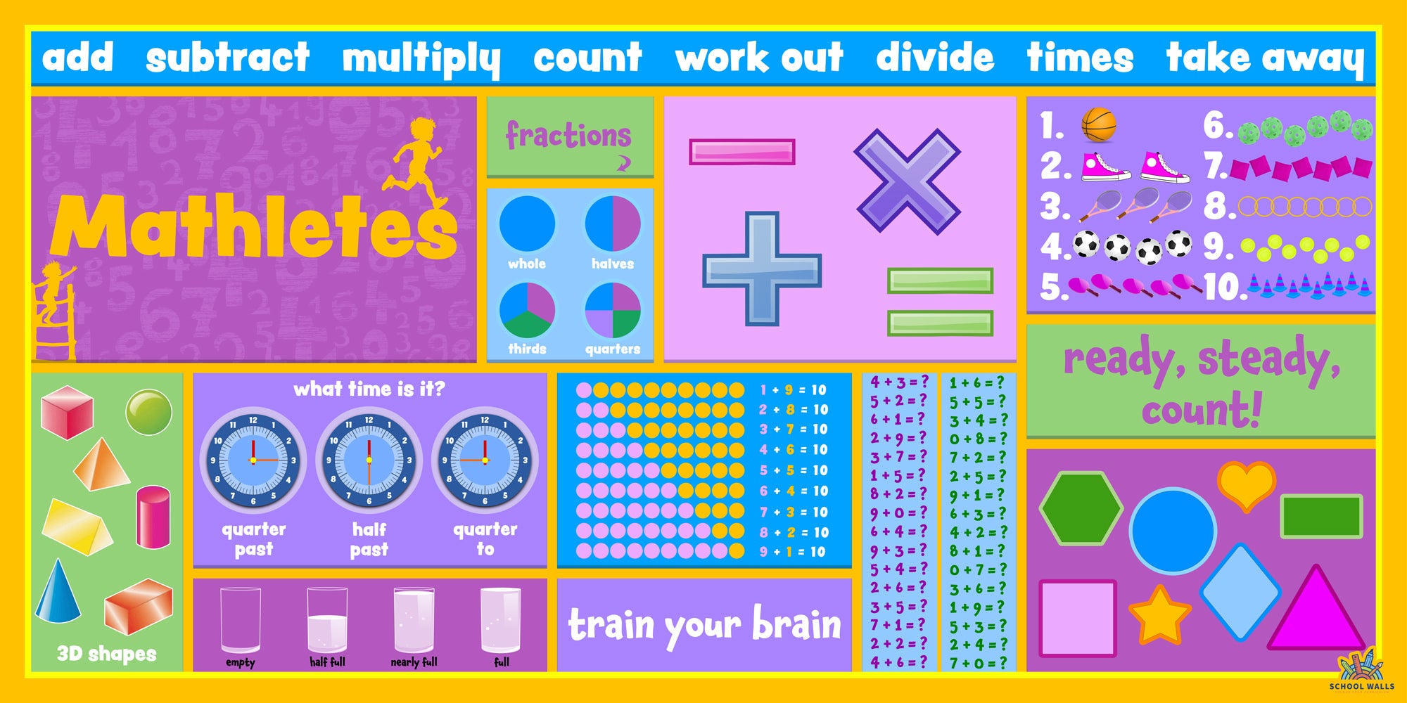 Mathletes - KS1 Maths Learning Board for Primary Schools – School Walls